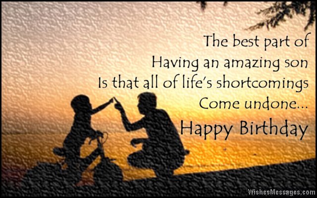 Birthday Wishes For Son Quotes And Messages WishesMessages
