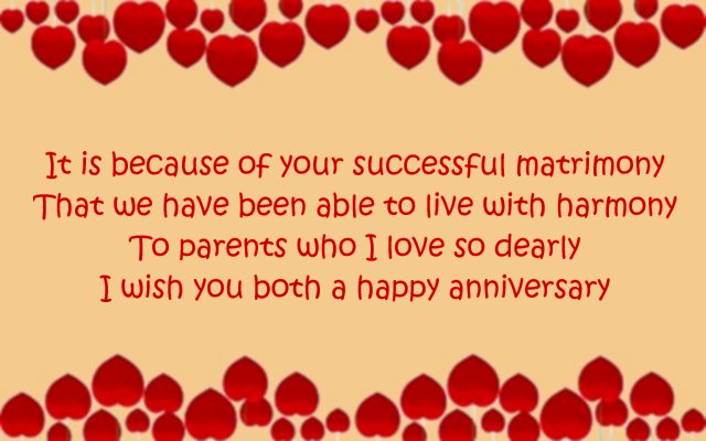 Anniversary Wishes For Parents WishesMessages