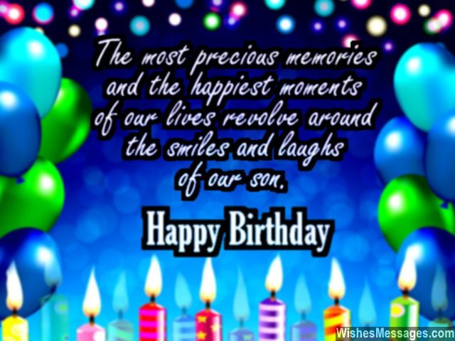 Birthday Wishes For Son Quotes And Messages WishesMessages