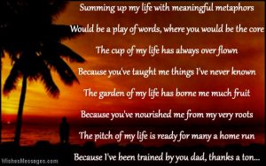 Thank You Poems for Dad – WishesMessages.com