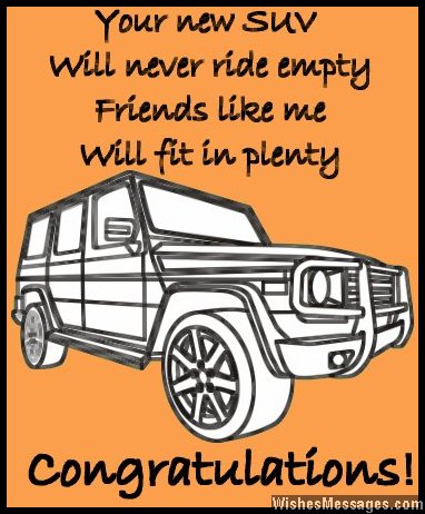 Congratulations for new car: Messages for buying new car ...