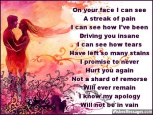 I Am Sorry Poems for Boyfriend: Apology Poems for Him – WishesMessages.com
