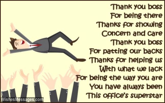 Thank You Poems for Boss: Notes to Say Thank You – WishesMessages.com