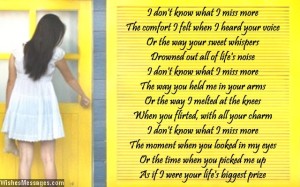 I miss you poems for ex-boyfriend – WishesMessages.com