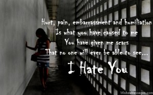 I hate you messages for bullies: Messages for a mean bully ...