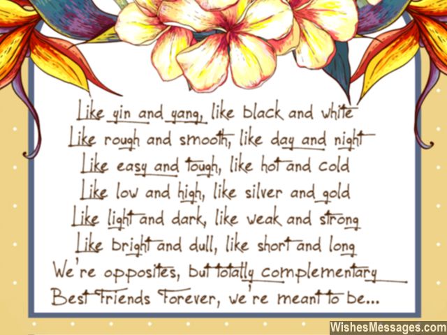 Thank You Poems for Friends: Friendship Poems – WishesMessages.com