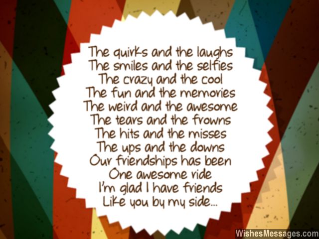 Thank You Poems for Friends: Friendship Poems – WishesMessages.com