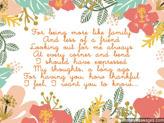 Thank You Poems for Friends: Friendship Poems – WishesMessages.com