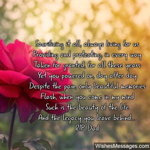 RIP Poems for Dad: Funeral Poems for a Father’s Death – WishesMessages.com